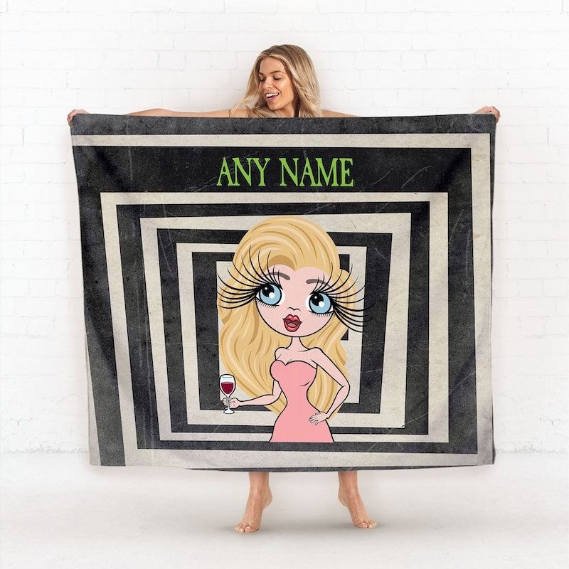 Womens Freaky Funky Box Fleece Blanket – Popmoji.com