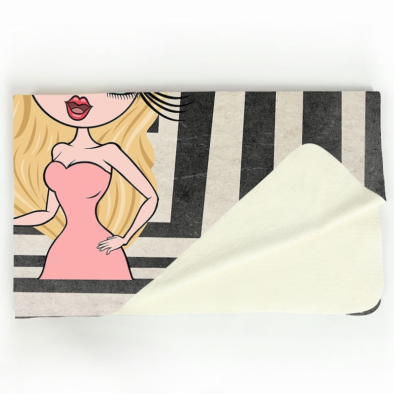 Womens Freaky Funky Box Fleece Blanket – Popmoji.com