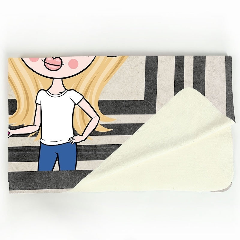 Girls Freaky Funky Box Fleece Blanket – Popmoji.com