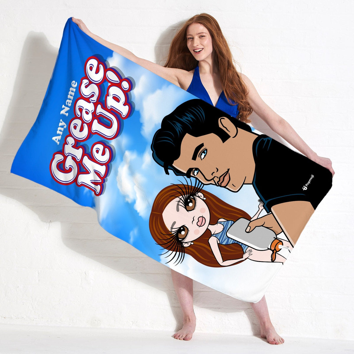 Womens Personalized Grease Me Beach Towel – Popmoji.com