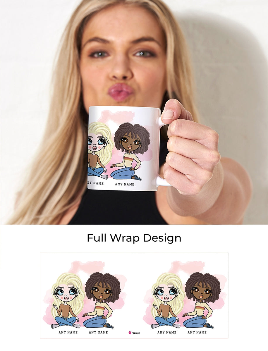 Multi Character Personalized Friends White Mug – Popmoji.com